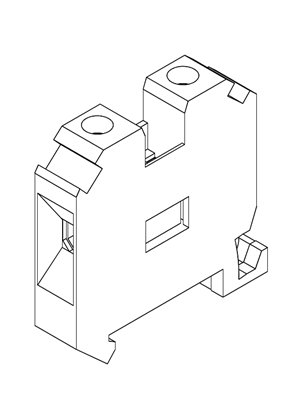Linergy earth terminal block - 16mm² 101A single-level 1x1 screw ...
