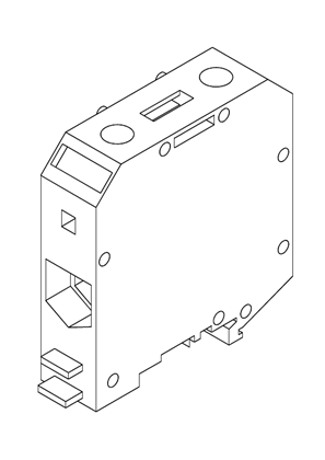 Linergy passthrough terminal block - 50mm² 150A single-level 1x1 screw ...
