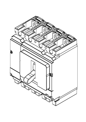 ComPacT BREAKER NSX250H AC 4P4D 4.2 - 3D CAD | Schneider Electric