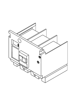 Vigi module 3P for NSX100/160/250 Compact circuit breaker - 3D CAD ...