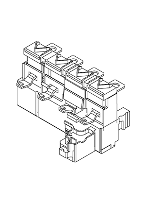 Trip unit Micrologic 4.2 100A Vigi 4P for Compact NSX - 3D CAD ...
