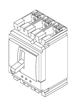 Circuit breaker Compact NSX160-250 3P F/36kA with Micrologic 4.2 Vigi ...
