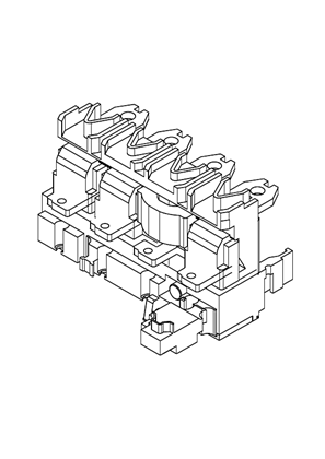 Trip unit Micrologic 7.3 E 400A Vigi AL 4P for Compact NSX - 3D CAD ...