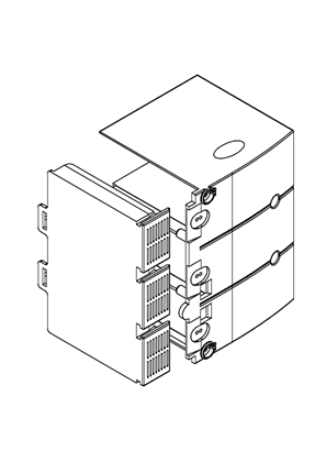 terminal shield - 3 poles - for NSX100/250 DC - 3D CAD Diagramas CAD ...