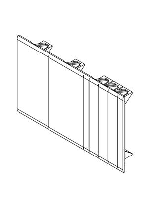 Prisma - Access.\Front plates\Dividable blanking plate H=85 Ref. 03249 ...