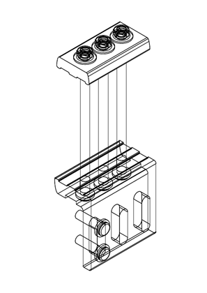 Prisma P - 4000 A connection 10 mm horizontal busbar with Linergy BS ...