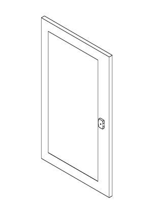 Prisma - IP55 TRANSPARENT DOOR 19M - 3D CAD | Schneider Electric