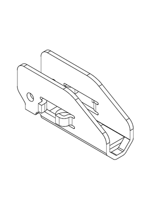 Cable tie support adapter - 3D CAD | Schneider Electric