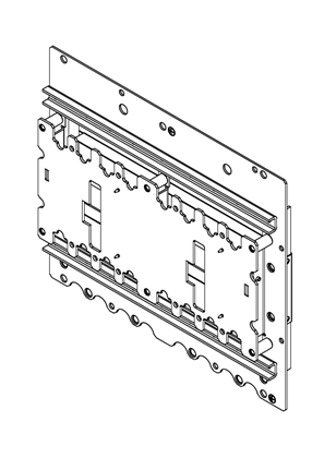 base plate with mechanical and electrical interlocking - 100..250 A ...