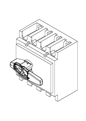 switch-disconnector Interpact INSJ400 - 3 poles - 250 A - 3D CAD ...
