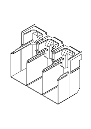 terminal shield - 3 poles - for coupling INS/NS - 3D CAD | Schneider ...