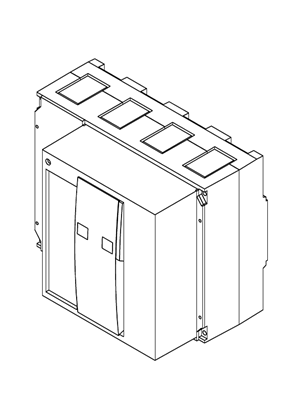 Basic circuit breaker Compact NS630b to NS1600 4P; fixed electically ...