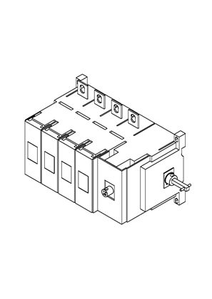 Fupact INF/ISFL/ISFT - Fuse switch disconnector body INFD 4P - 3D CAD ...
