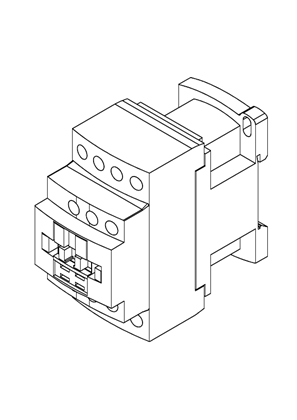 4P contactor - spring terminals - 3D CAD | Schneider Electric