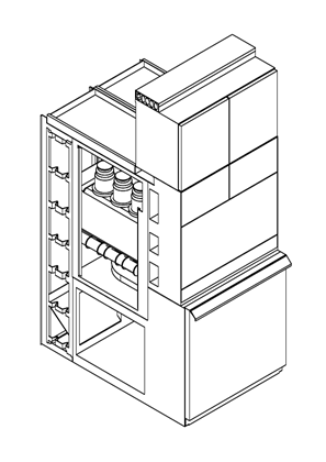Premset 1250A/750mm disconnecting switch cubicle with stored-energy OCO ...