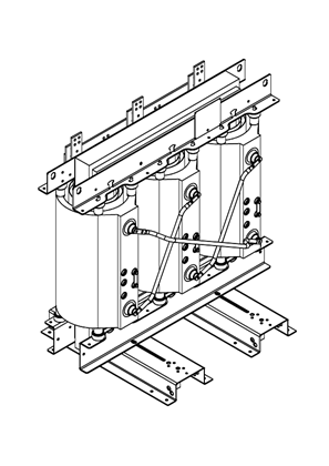 Trihal Dry Type Transfo 500kVA/ 630kVA - 3D CAD Diagramas CAD ...