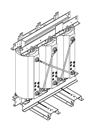 Trihal Dry Type Transfo 750kVA / 800kVA - 3D CAD | Schneider Electric