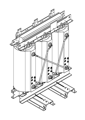 Trihal Dry Type Transfo 1000kVA - 3D CAD | Schneider Electric