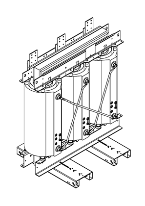 Trihal Dry Type Transfo 2000kVA - 3D CAD | Schneider Electric