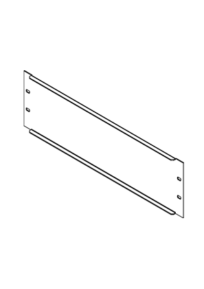 Spacial SM - Blind front scr. plate 150x600 - 3D CAD | Schneider Electric