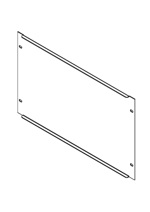 Spacial SF/SM - Blind front scr. plate 300x600 - 3D CAD | 슈나이더 일렉트릭
