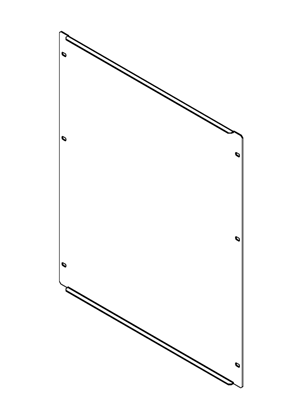 Spacial SM - Blind front scr. plate 600x600 - 3D CAD Diagramas CAD ...