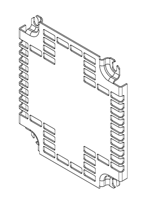 Spacial - Telequick Mounting plate 300X250 - 3D CAD Diagramas CAD ...