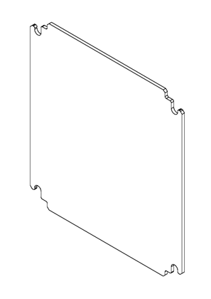 Spacial CRN - Bakelite mount. plate 300x300 - 3D CAD | Schneider ...