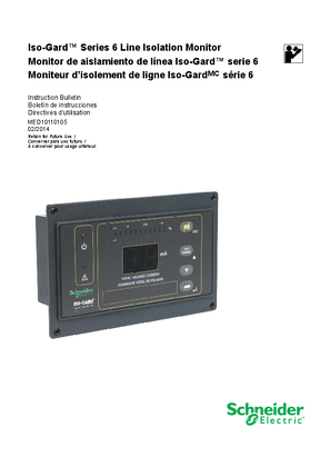 Iso-Gard™ Series 6 Line Isolation Monitor (LIM) | Schneider Electric