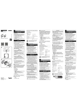 Display timer module-Instruction Sheet | Schneider Electric