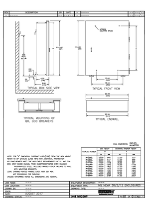 NQ Lighting and Appliance Branch Circuit Panelboards Dimensions ...