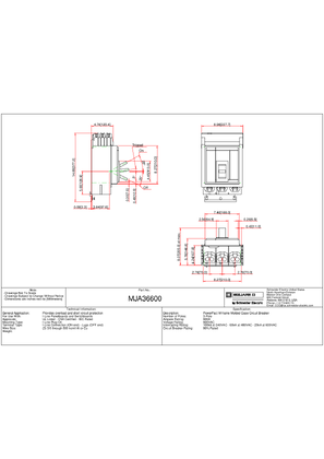 MJA36600_CAD Diagramas CAD | Schneider Electric