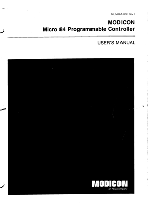 M84A Programmable Controller User guide | Schneider Electric