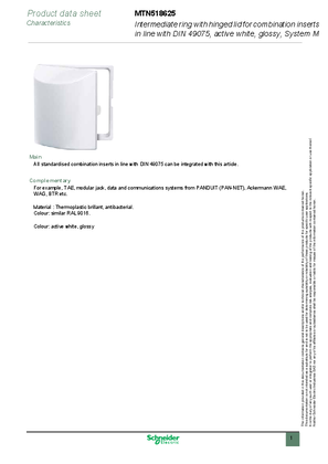 dshe_Interm. ring with hngd lid for DIN 49075 insrts, active white ...