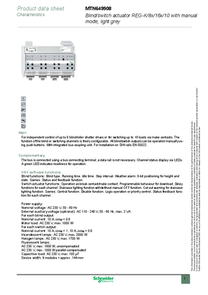 KNX Blind/switch actuator REG-K/8x/16x/10 with manual mode, light grey ...