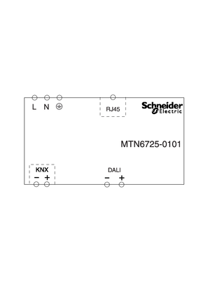 KNX MTN6725--0101 Dimension/Wiring/Symbol CAD-2D Diagramas CAD ...