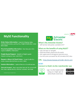 MySE_Overview | Schneider Electric