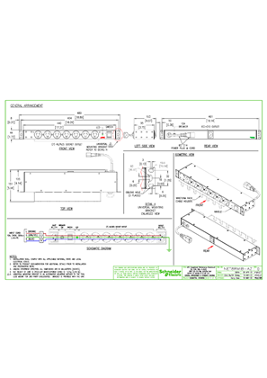 NET8RMIB-AZ-APC SurgeArrest Performance Rackmount Technical Drawing ...