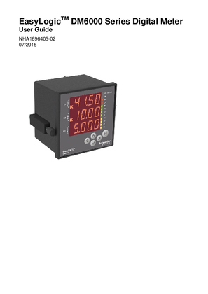 EasyLogic DM6000 Series User Manual | Schneider Electric