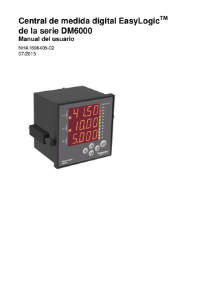 Central de medida digital EasyLogic de la serie DM6000 | Schneider Electric