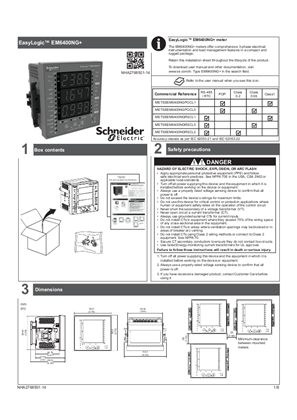 EasyLogic™ EM6400NG+ Installation Manual | Schneider Electric