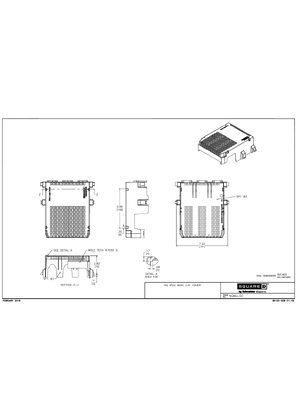 Technical drawing for NQ IP2X MAIN LUG COVER | Schneider Electric