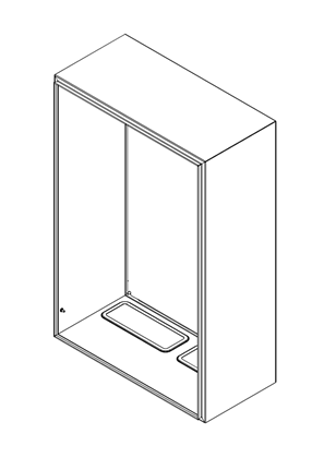 PanelSeT S3D - NSYS3D12840P - S3D H1200xW800xD400+chassis - 3D CAD ...
