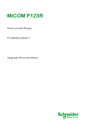 MiCOM P12x, Manual (global file) P12x/EN T/Eb6 | Schneider Electric