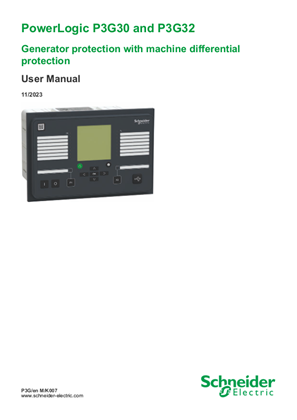 PowerLogic P3G30 and P3G32 User Guide | Schneider Electric