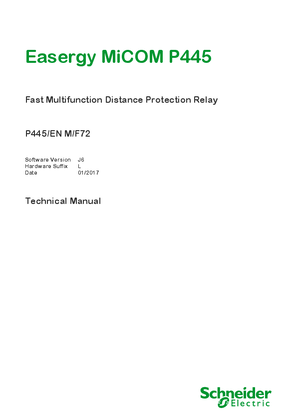 Easergy MiCOM P445, Manual (global file) P445_EN_M_F72__J6__L ...