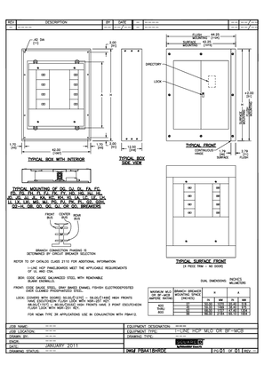 I-LINE HCP MLO PANELBOARDS 400-800 AMP 27"-99" MAX BRANCH BREAKER ...
