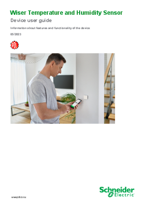 Wiser temperature and humidity sensor (PDL) - Device user guide Guía de ...