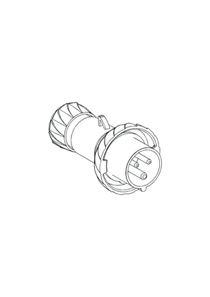 Mureva PK Wander Plug screw connection 16A 2P-E 200-250V IP67 - 3D CAD ...