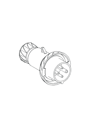 Mureva PK Wander Plug screw connection 16A 3P-E 200-250V IP67 - 3D CAD ...
